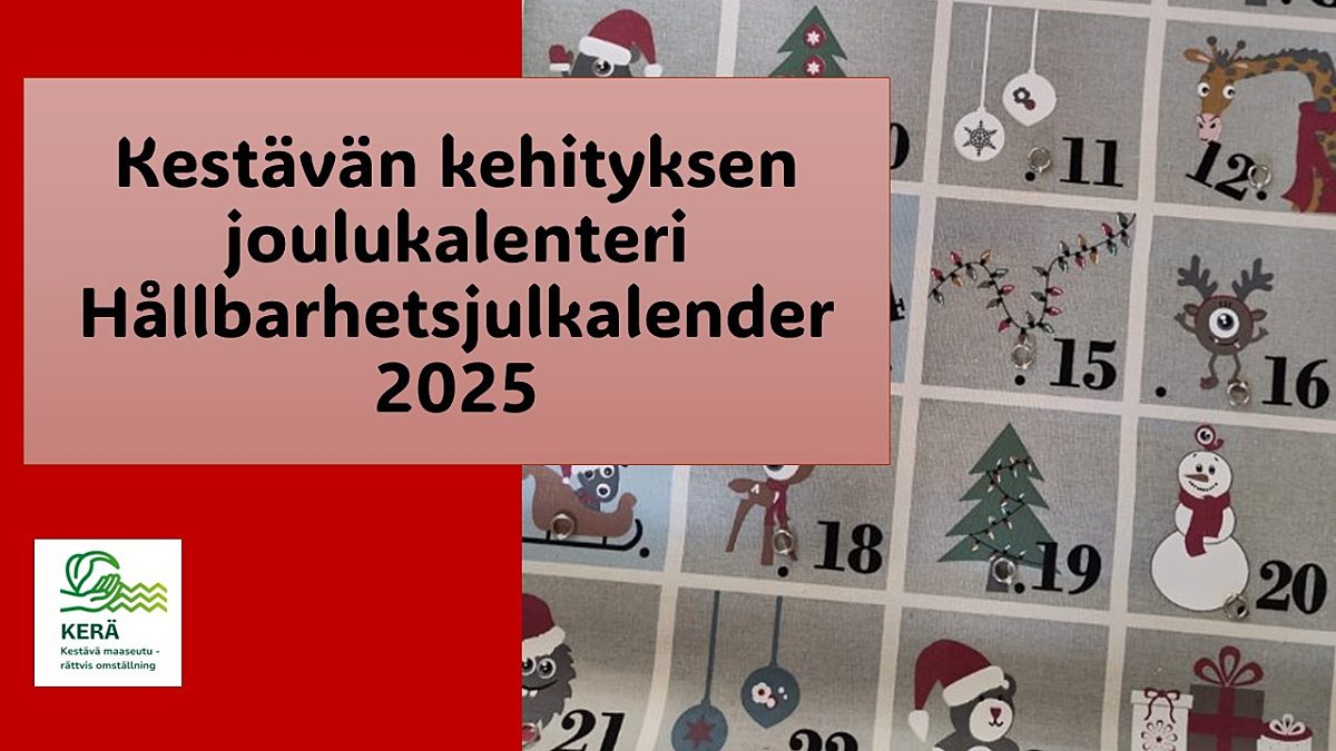 Maaseutupolitiikka.fi | Kestävän kehityksen joulukalenteri 2025
